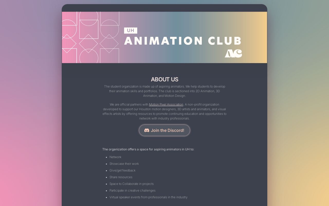 UH Animation Club